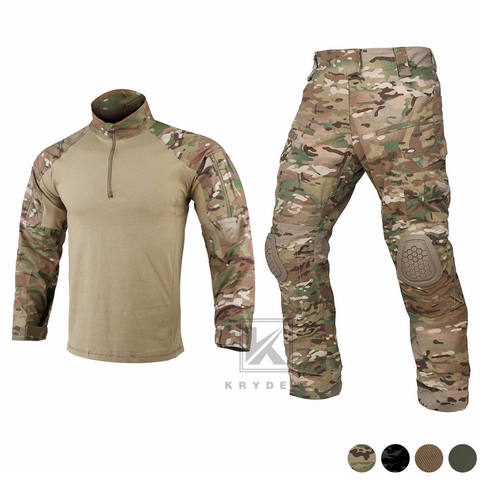 Krydex Tactical Men’s Combat Pants and Shirt Uniform