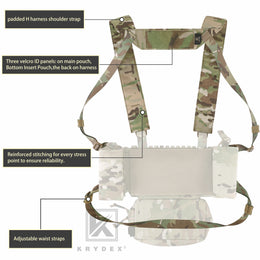 Krydex Tactical Chest Rig Padded MK4 Shoulder Strap for Micro Fight