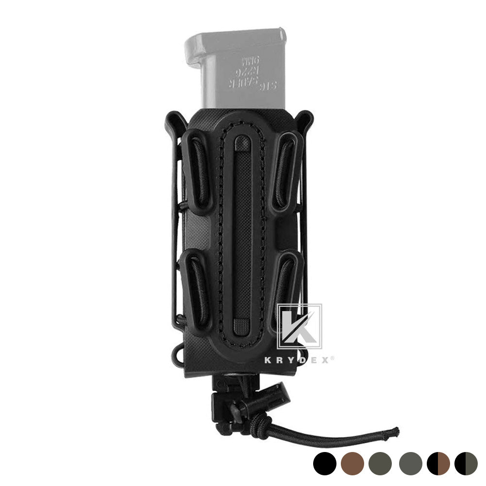 KRYDEX Soft Shell 9mm Pistol Magazine Pouch Mag Carrier with Clip Tall ...