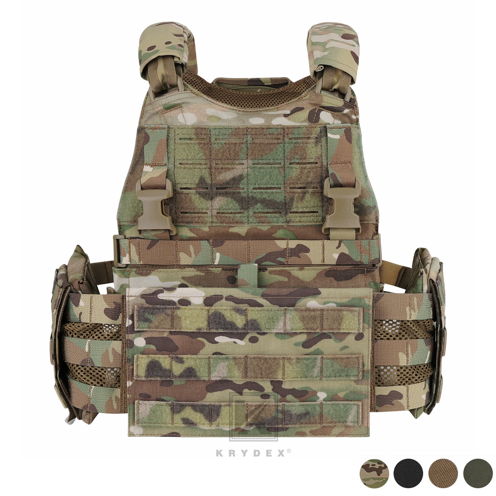 KRYDEX Tactical SCARAB Plate Carrier Heavy Duty Modular MOLLE Vest – Krydex