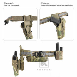 Krydex Tactical MOLLE Belt Low Profile Battle Cobra Gun Duty Belts
